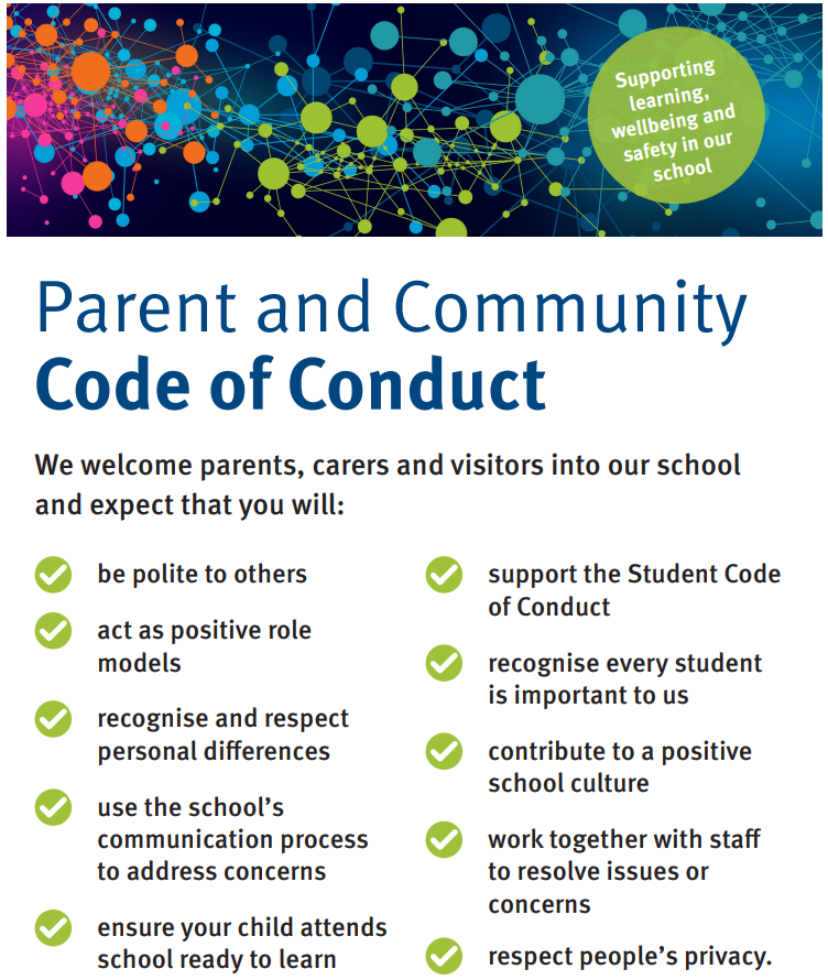 Parent Community Code of Conduct Parent Community Code of Conduct